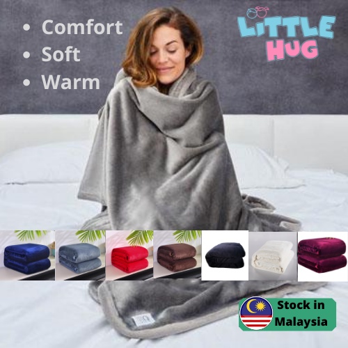Selimut Baldu Blanket Fluffy Flannel Single Queen King Warm soft ...