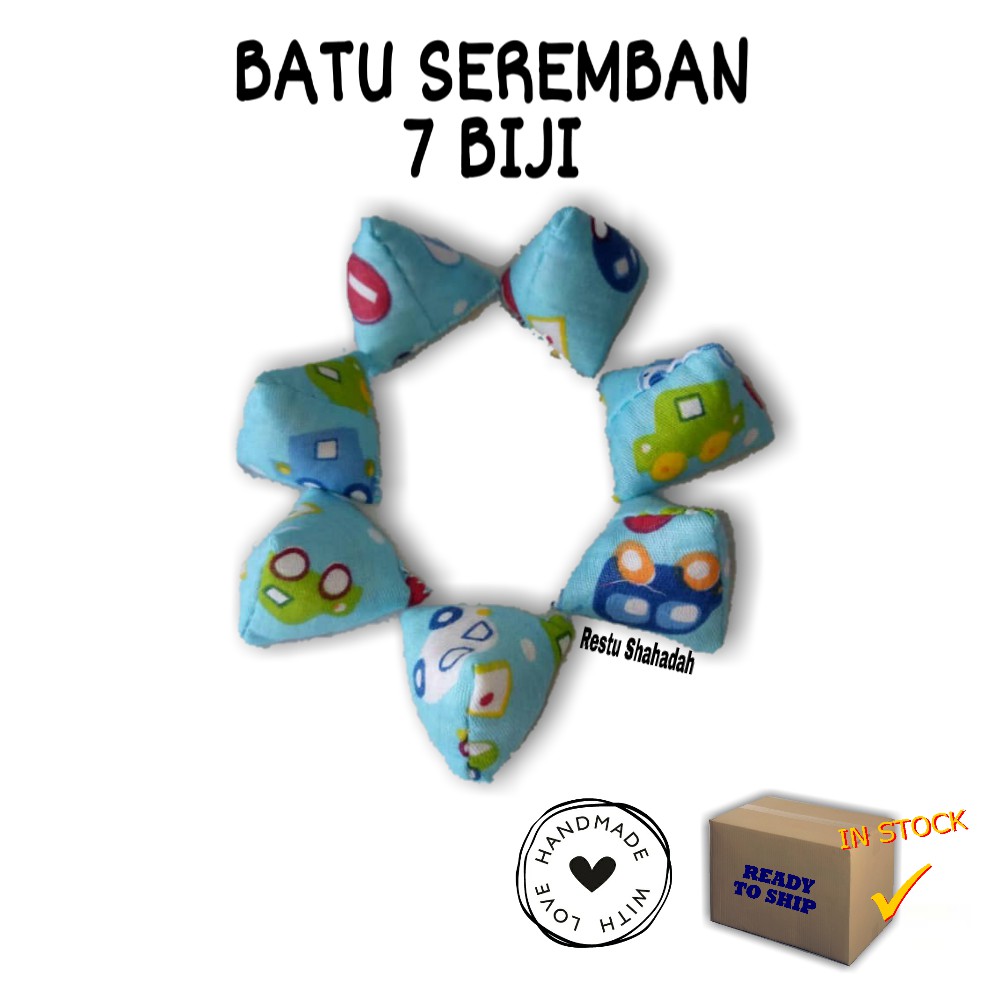 HANDMADE BATU SEREMBAN 7 BIJI || INDOOR KIDS GAME || PERMAINAN ...