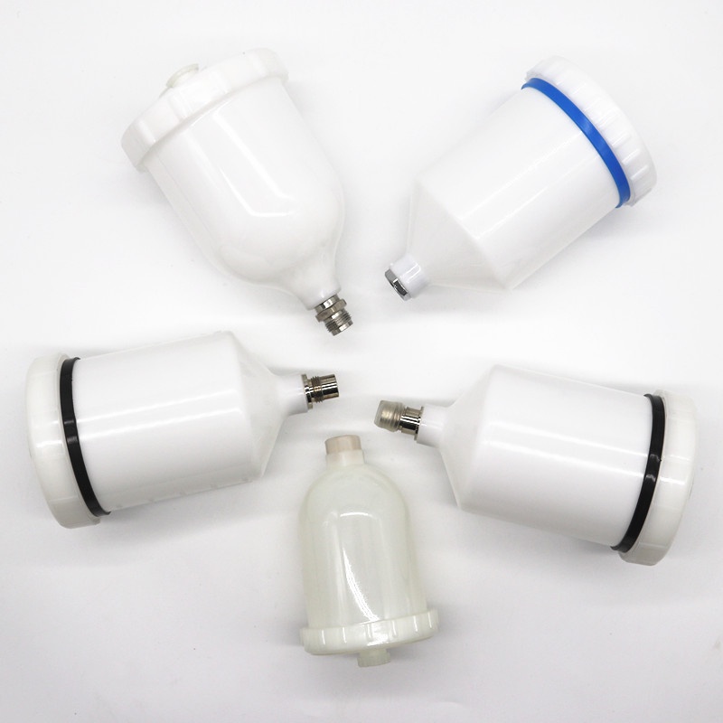 Spray Gun Cup 1pcs Plastic Sprayer Cup White Spray Paint Cup Pot Air ...