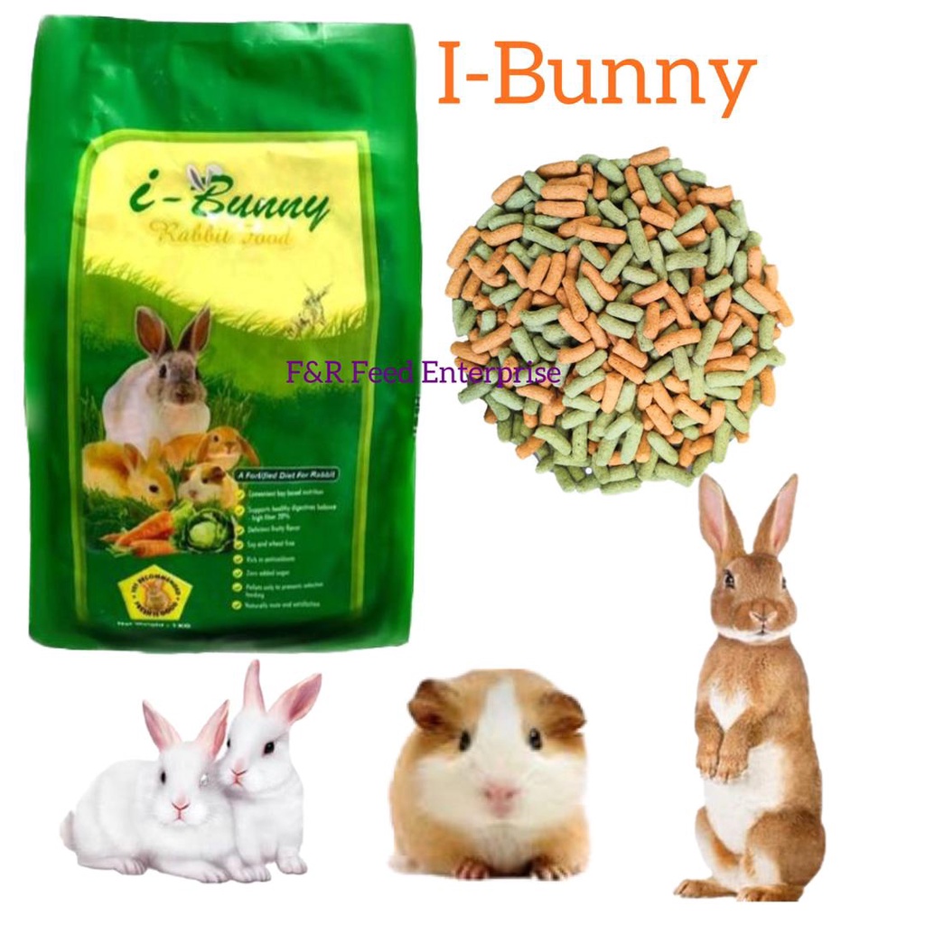 [Repack 1kg] i-Bunny Rabbit & Guinea Food Makanan Arnab Berkualiti ...