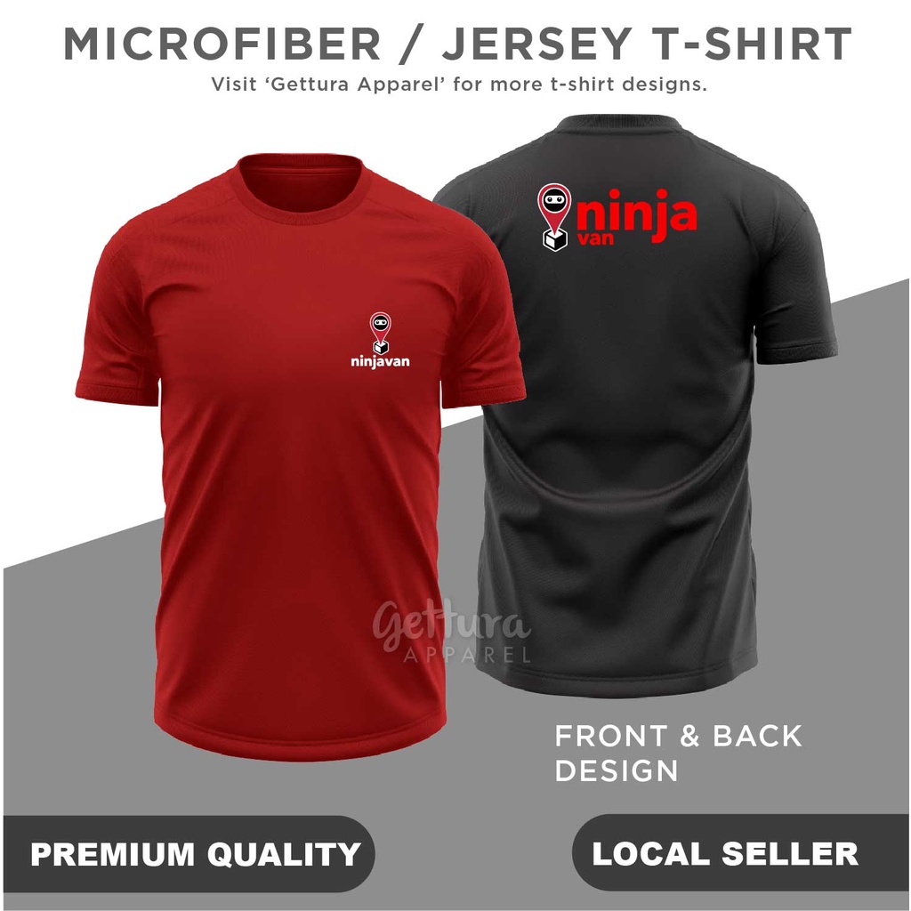 !!!NEW!!! Ninjavan Roundneck Short Sleeve T-Shirt / Microfiber/ Jersey ...