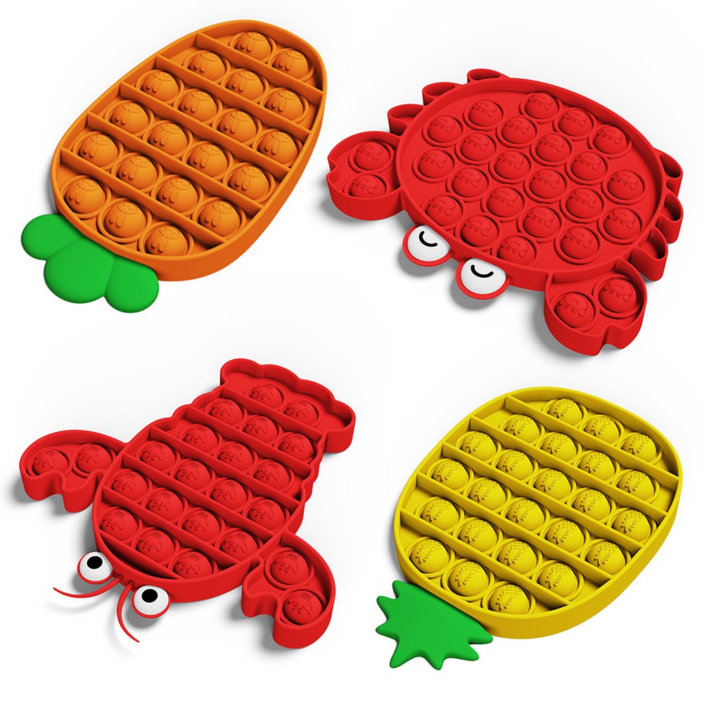 Tik tok Push Pop It Fidget Toys Bubble Ice Cream Shape Autism Needs ...