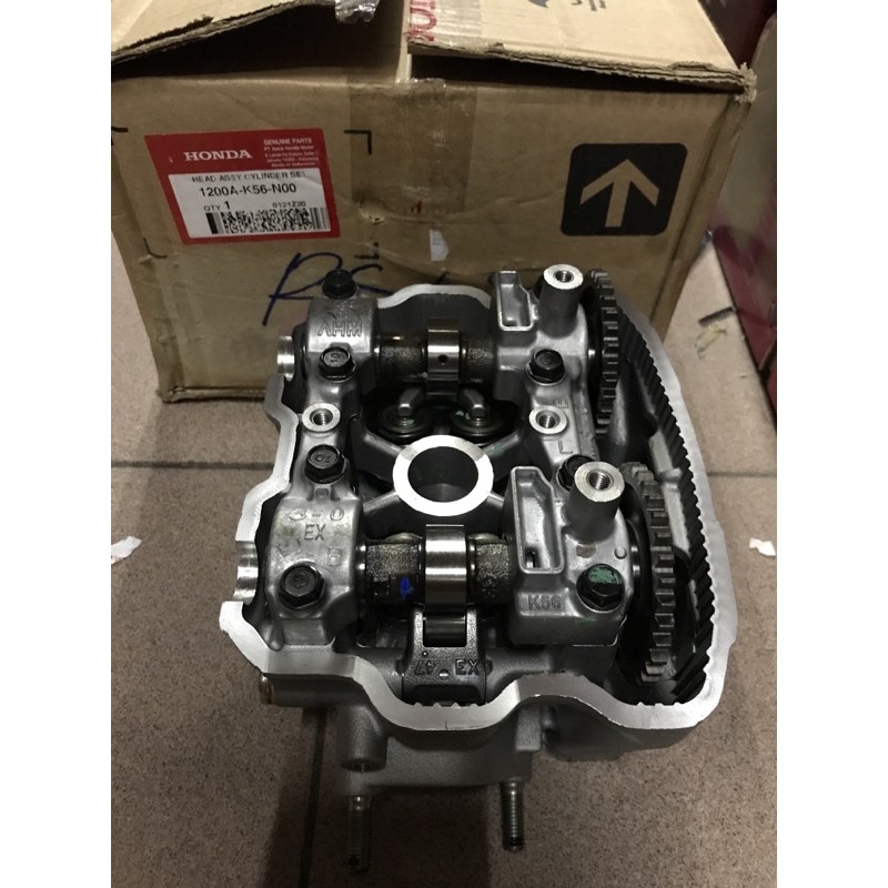Honda Rs150 Cylinder head Assy 100% original FULL SET | Shopee Malaysia