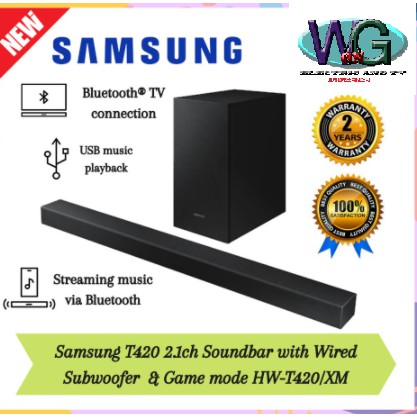 SAMSUNG SOUNDBARS SUBWOOFER HW-T420/XM | Shopee Malaysia