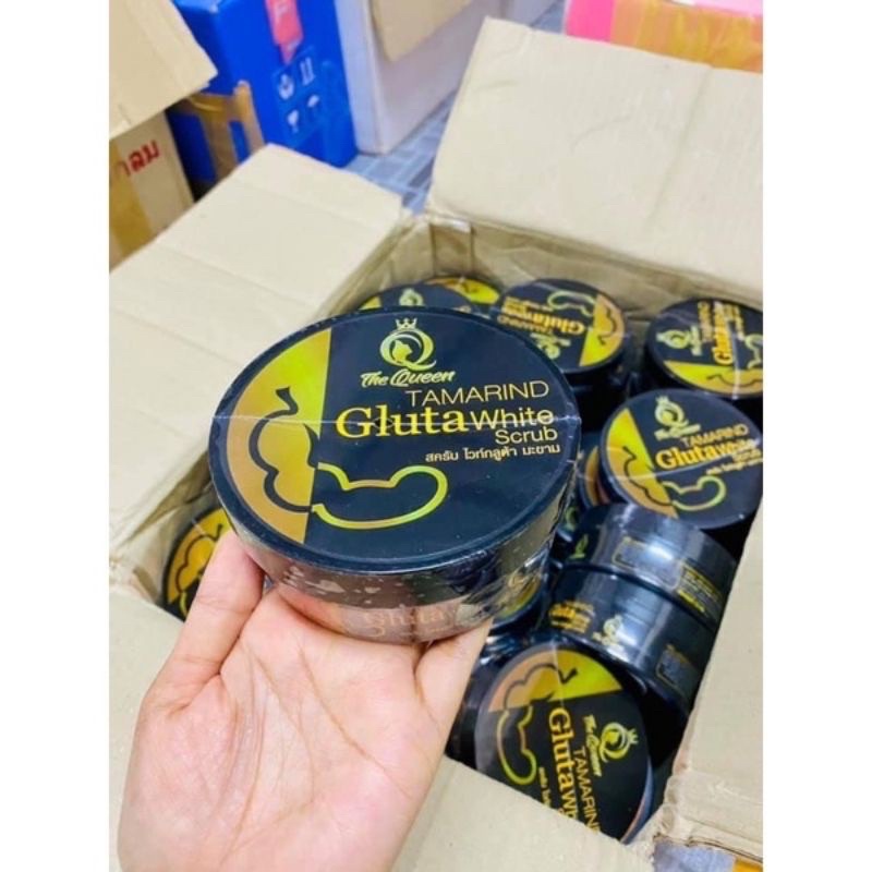 ORIGINAL Tamarind gluta scrub by The Queen 💯 | Shopee Malaysia