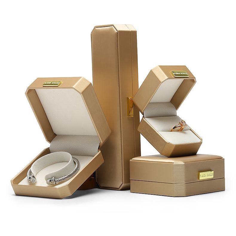 Metal Label Jewelry Box Ring Box Bracelet Necklace Box Gift Box Jewelry ...