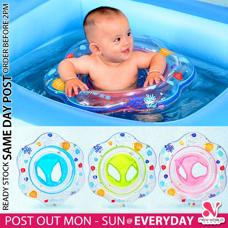𝗪𝗜𝗧𝗛 𝗕𝗘𝗟𝗟𝗦 》Inflatable Safety Baby Swimming Ring Pants Durable Float ...