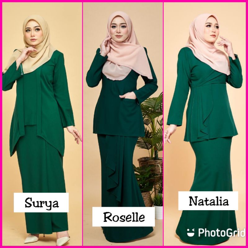 KOLEKSI BAJU KURUNG EMERALD GREEN 🔸BAJU BRIDESMAID EMERALD GREEN ...