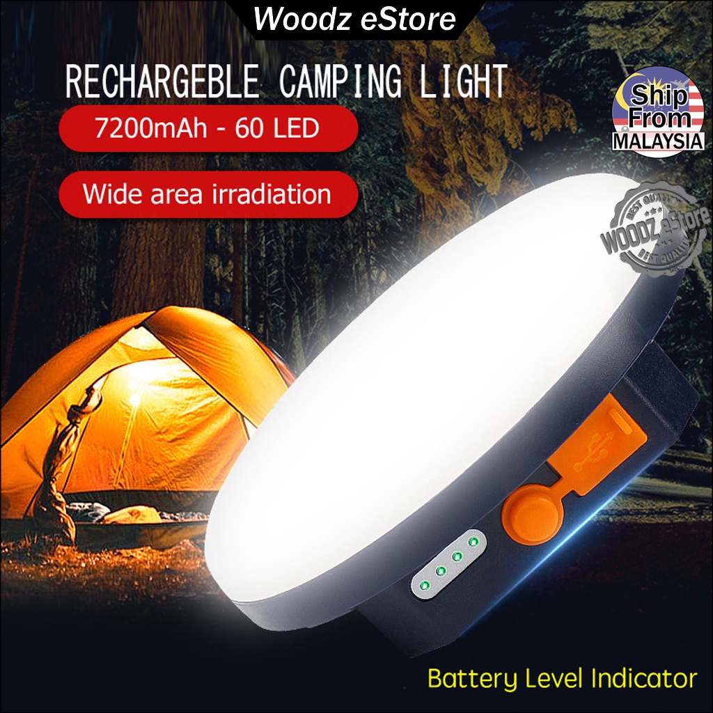 [Woodz] Camping Light White or Yellow Long Lasting Waterproof LED ...