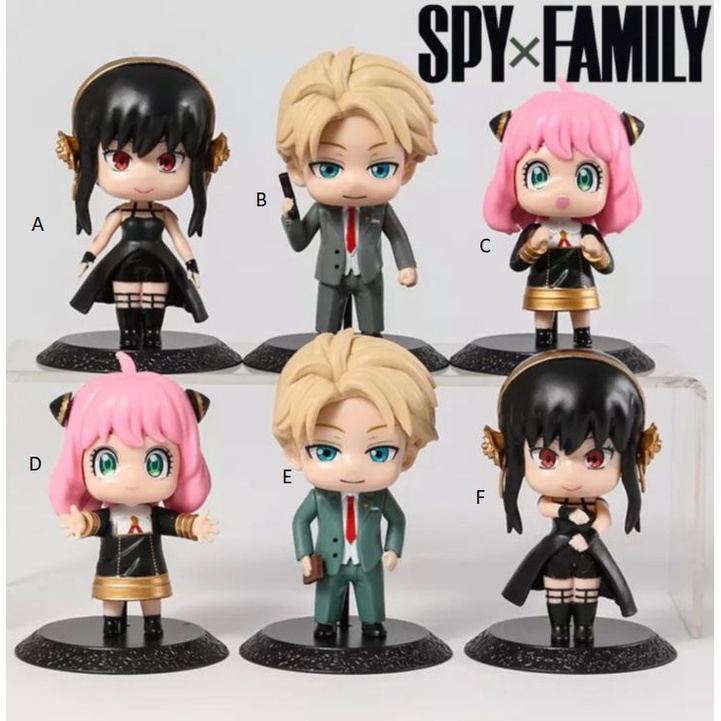 Spy x Family Anya Forger Loid Forger Yor Forger Action Figure Set ...