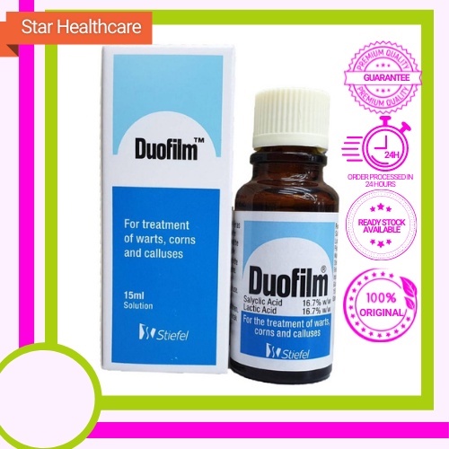 Duofilm Solution 15mL for Wart & Corn Treatment [Exp date:08/2026 ...