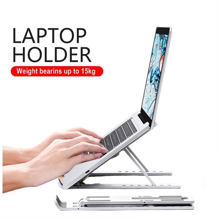 Portable Adjustable Height Foldable ABS Plastic Laptop Holder Support ...
