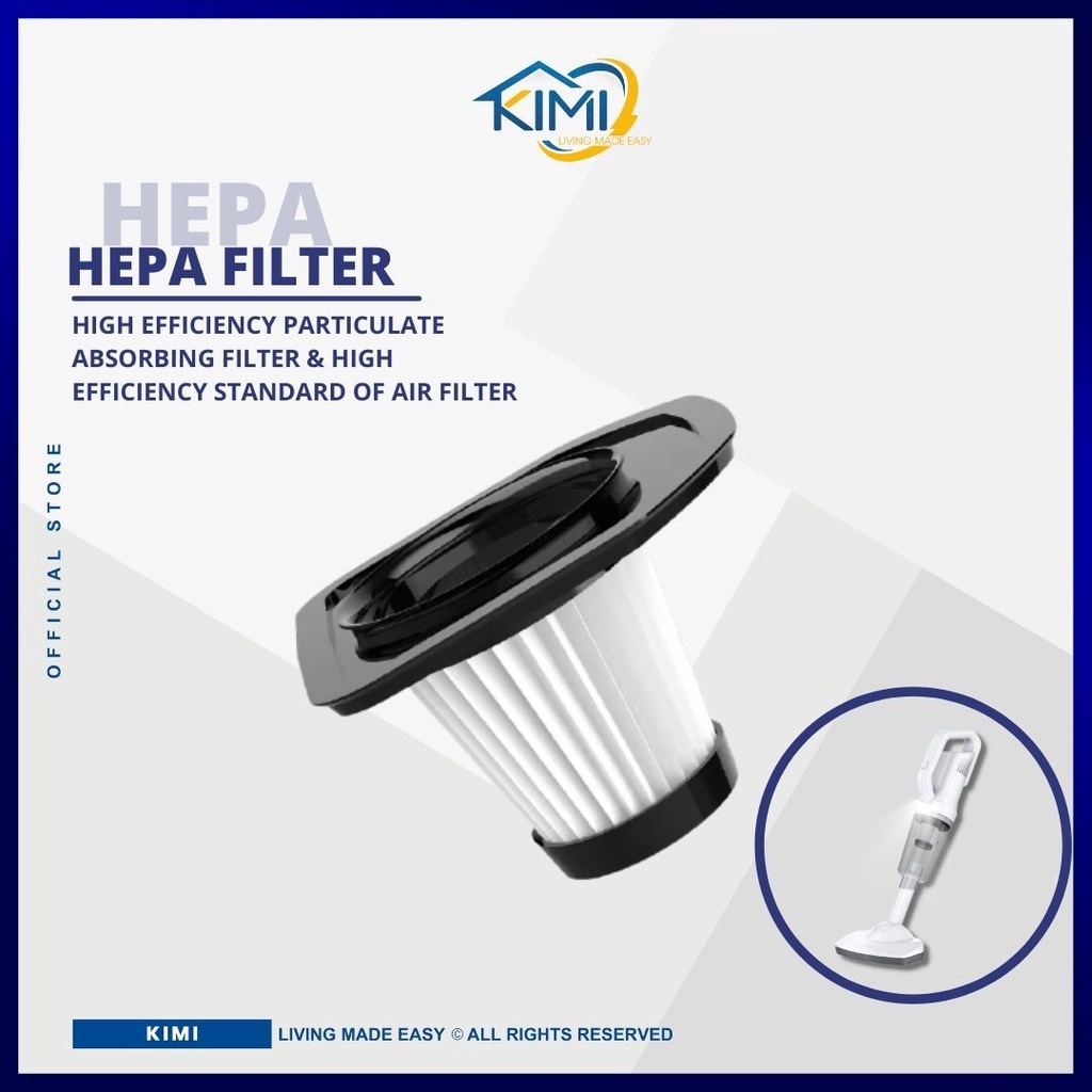 KIMI Cordless Handheld Vacuum-HEPA Filter(VC03) | Shopee Malaysia