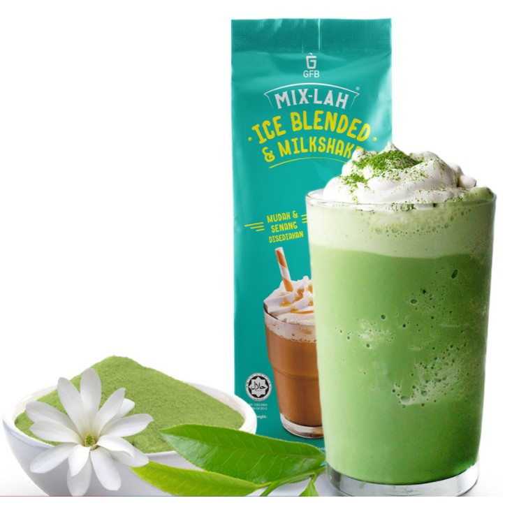 [MIX LAH] SERBUK MILK TEA GREEN TEA MATCHA ICE BLENDED AIR BALANG BIG ...