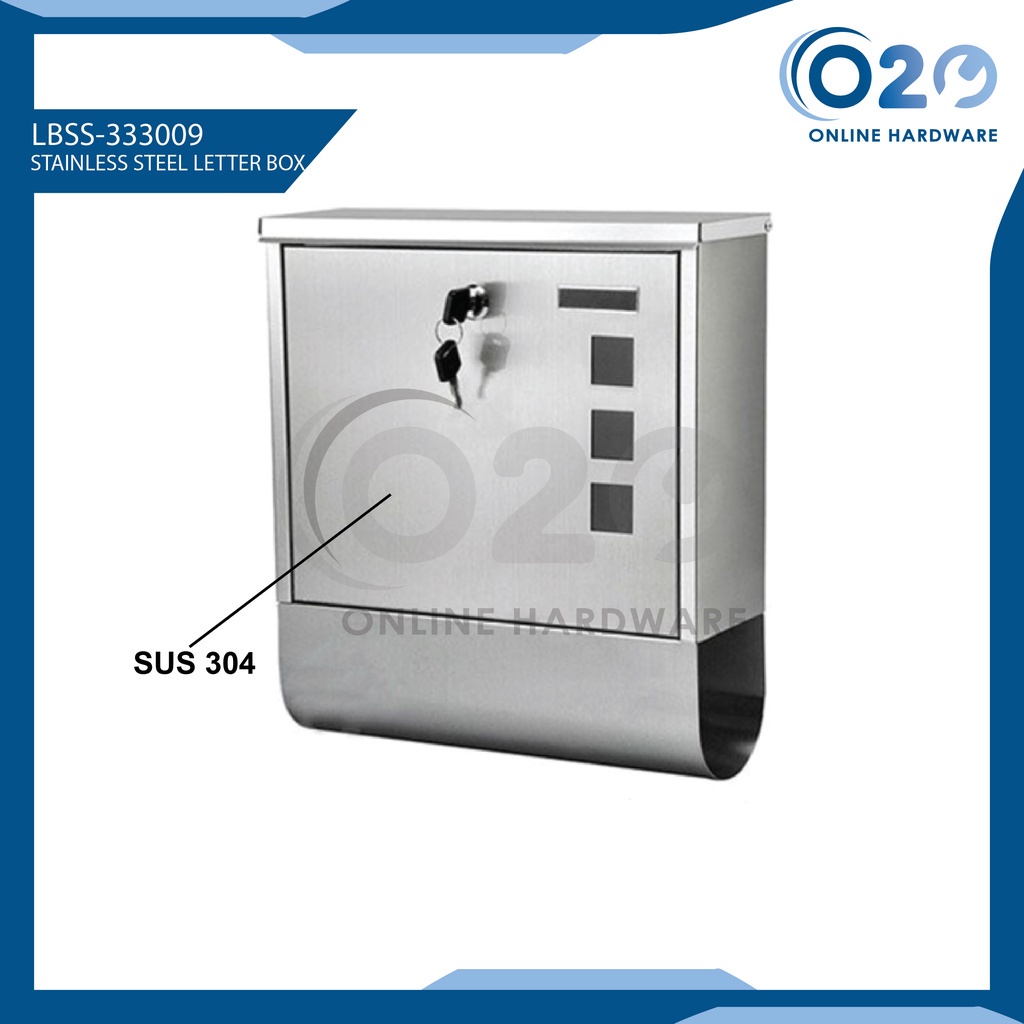 Letter Box Peti Surat Rumah Wall Mounted Outdoor Kotak Surat Mail Box ...