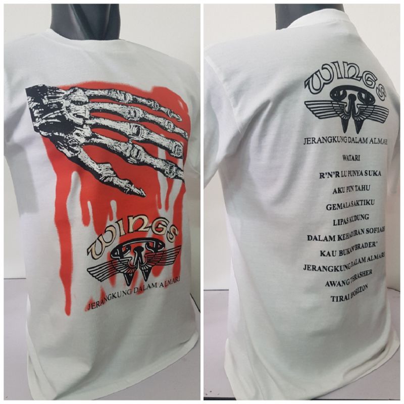 wings_jerangkung dalam almari_white_tag gildan_rm85 | Shopee Malaysia