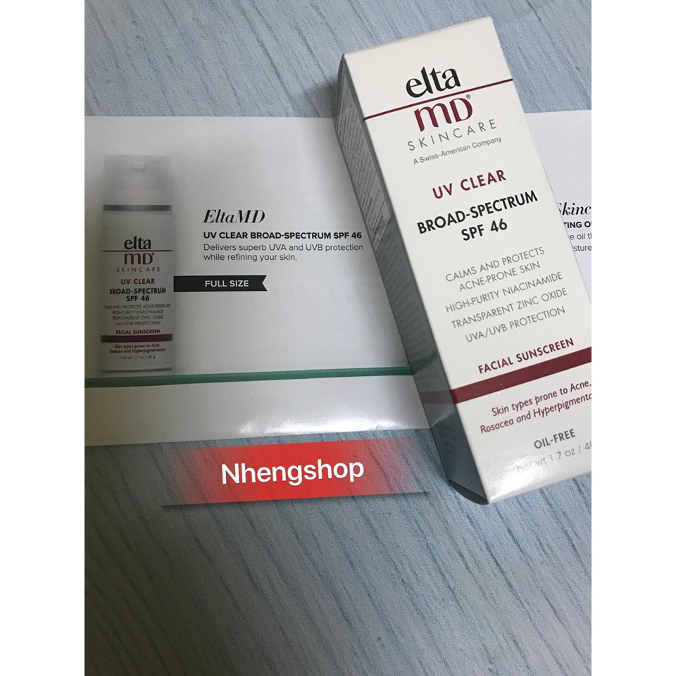 [48g] Elta MD UV Clear Broad-Spectrum Sunscreen SPF 46 (COLORLESS) | Shopee Malaysia