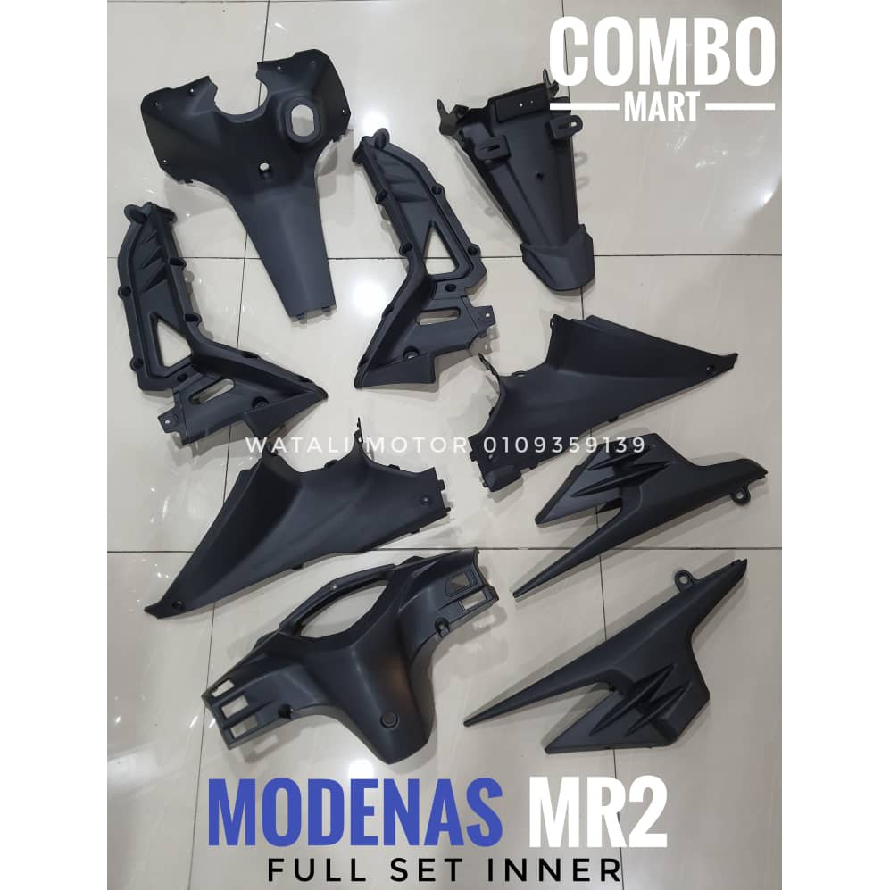 MODENAS KRISS MR2 ALA CART COVER INNER SET (COVER HITAM) METER COVER ...