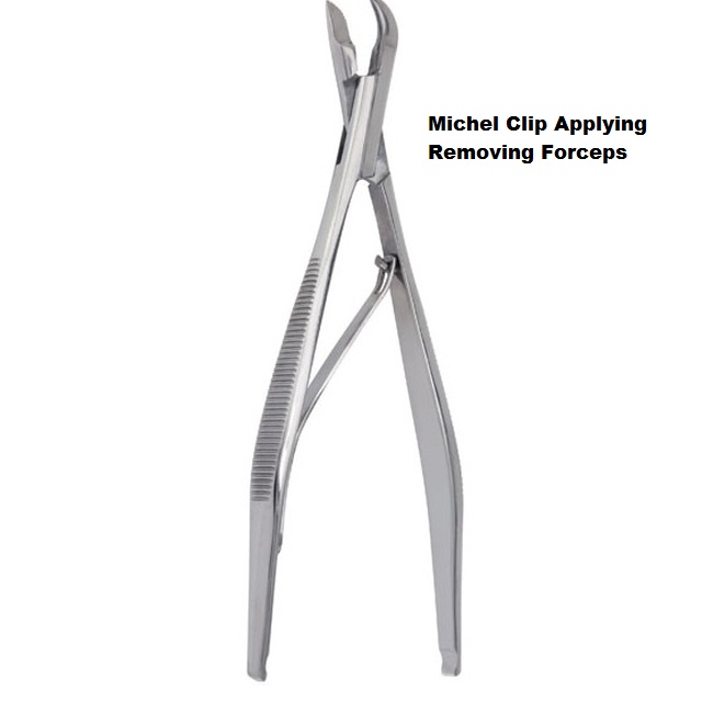 Surgical Michel Clip Applying/Removing Forceps 12.5cm | Shopee Malaysia