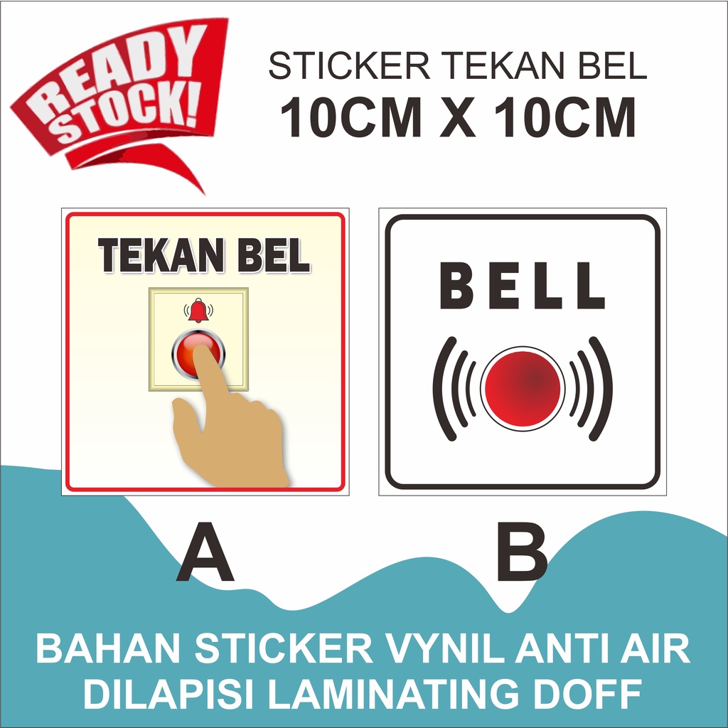 Bell Sticker / Bell Sticker 10X10cm | Shopee Malaysia