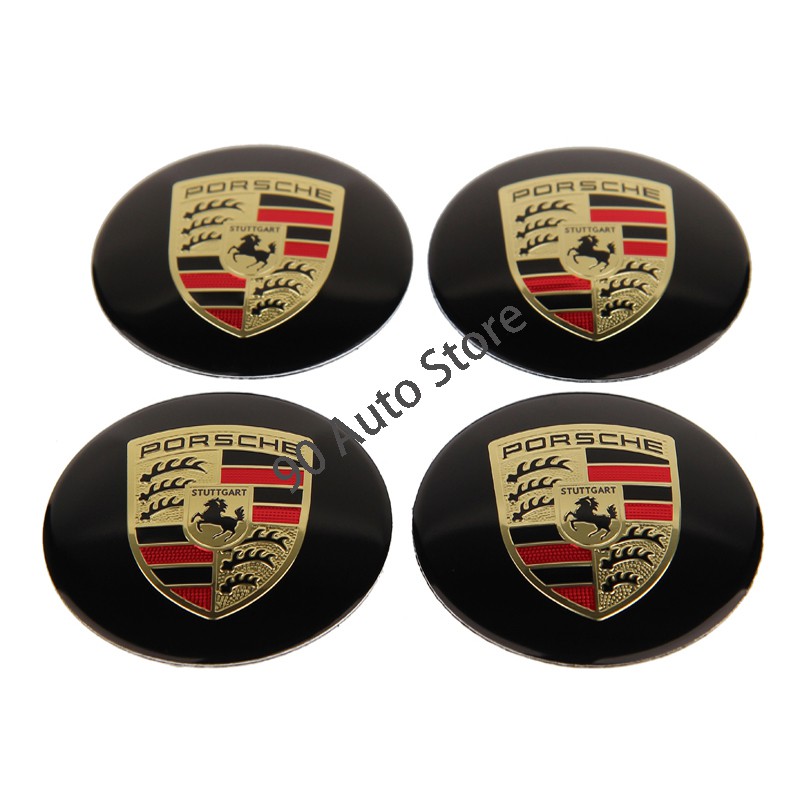 4pcs/set 56mm Car Wheel Center Hub Cap Sticker Auto Tire Emblem Badge ...