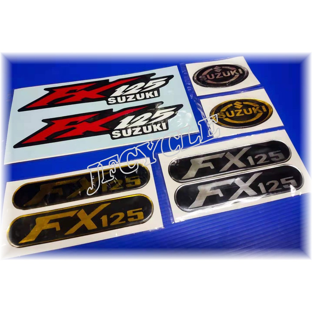 SUZUKI FX125 Emblem Sticker/Sticker Body Cover/Sticker Timbul/Epoxy ...