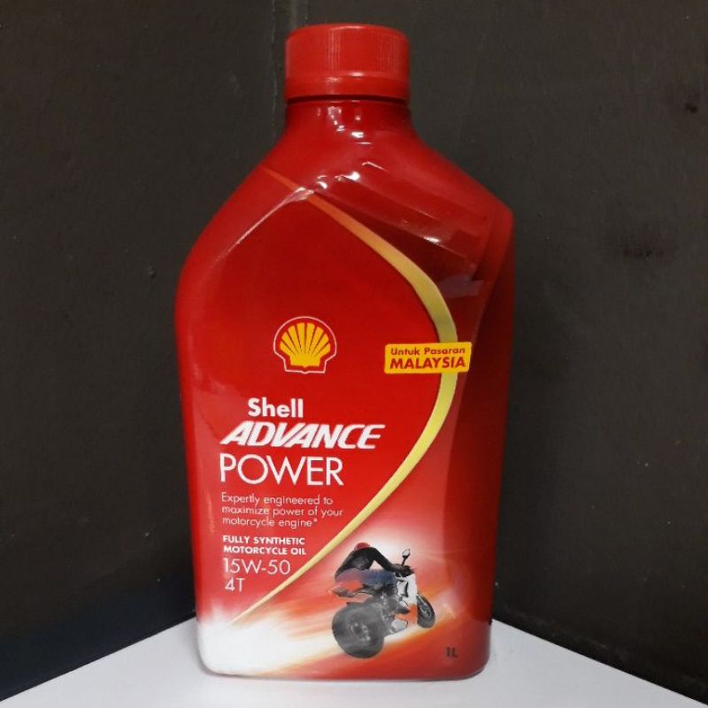 💯Original Shell Advance Power 15W-50 4T 1L | Shopee Malaysia