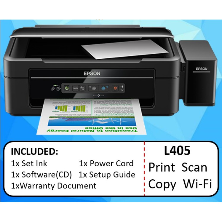 Epson L405 All-in-One Wireless Inkjet Printer - Boleh print direct ...