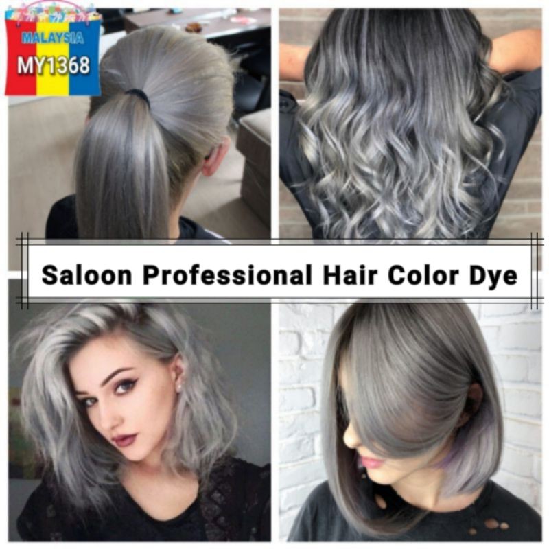 🔥ReadyStock🔥Saloon Professional Hair Color Dye Cream 90ml /ash grey ...