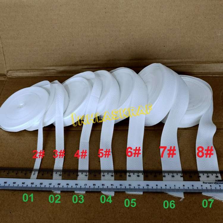 ( BJ 0538 ) 2#-8# tali barut kain putih polyester gulung 10 meter ...