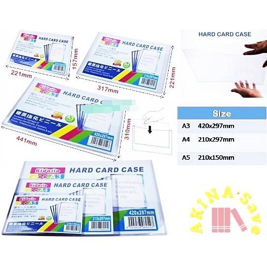 ( BEST & SAVE ) Kidario Document Hard Card Case - A3 / A4 / A5 Super ...