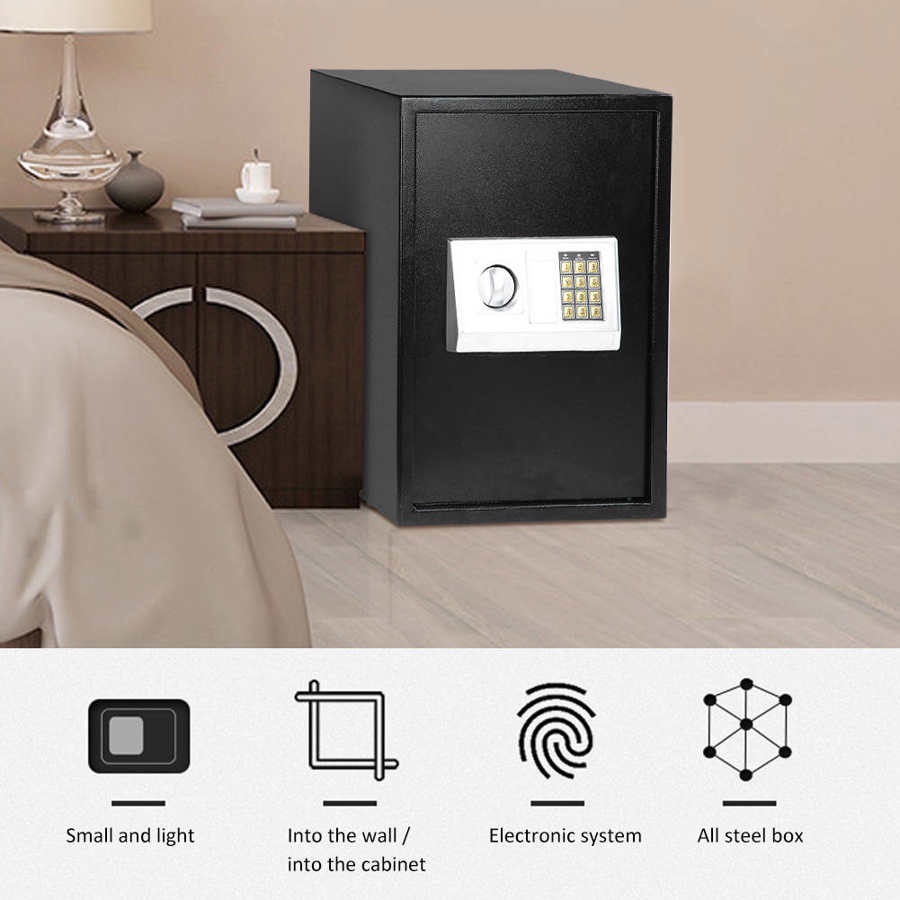 BuzzTech Premium Safety Box Home Office Hotel Digital Safe Box Money ...