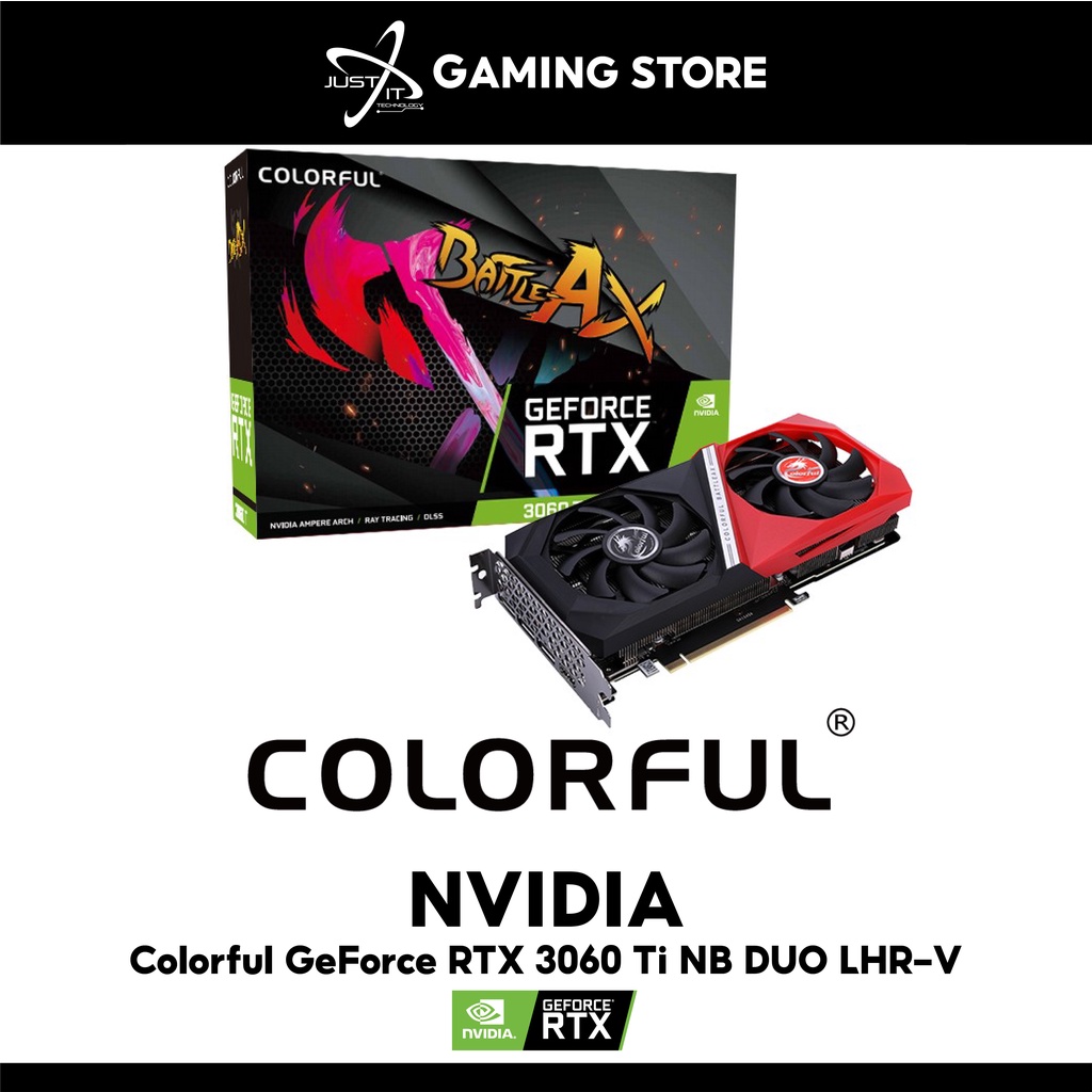COLORFUL GEFORCE RTX3060TI NB DUO V2 LHR-V 8GB DDR6 256BIT VGA CARD ...