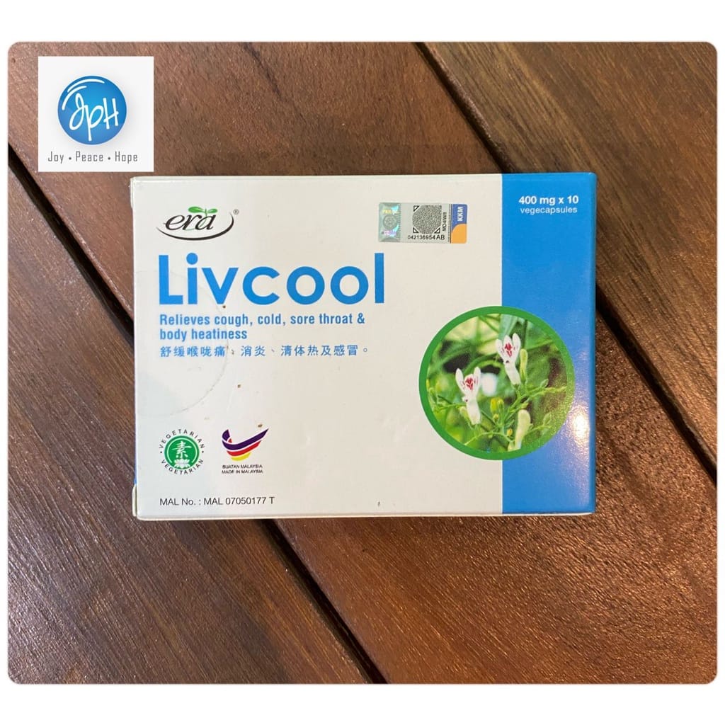LIVCOOL 热带雪莲 穿心莲 Hempedu Bumi Kalmegh 10 Capsule 胶囊 Relief Cough Cold ...