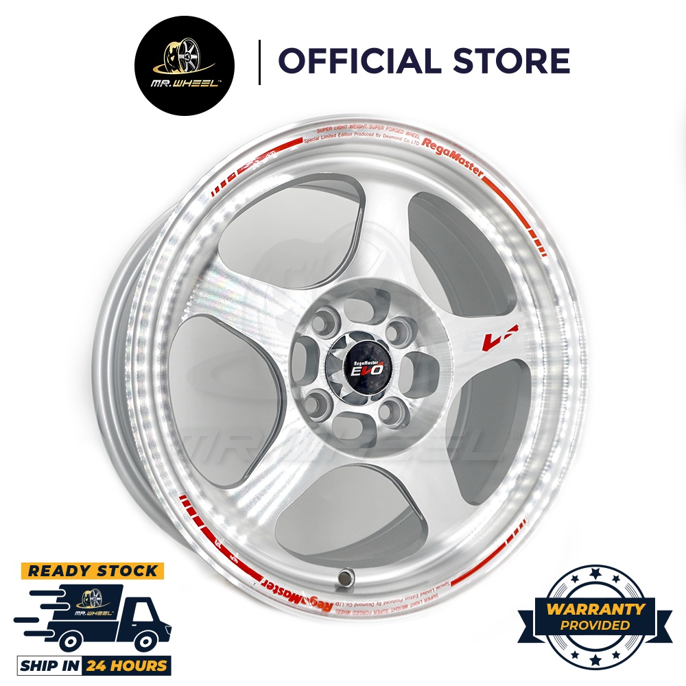 New Sport Rim REGAMASTER EVO 15 inch 7j 4x100 ET32 Silver Mr Wheel | Shopee Malaysia