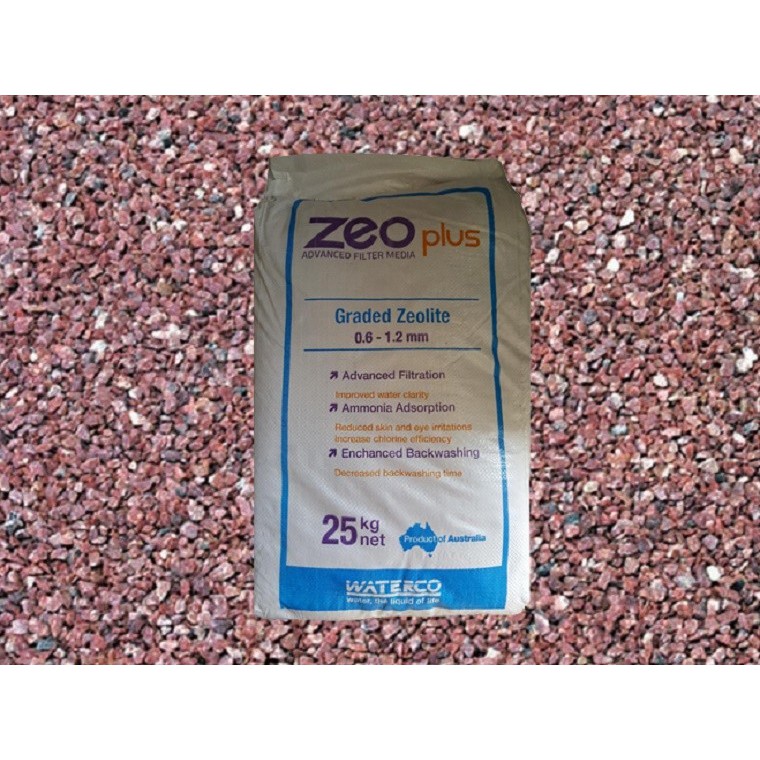 WATERCO ZeoPlus Red Zeolite Media For Water Purifier 25kg 0.6mm - 1.2mm ...