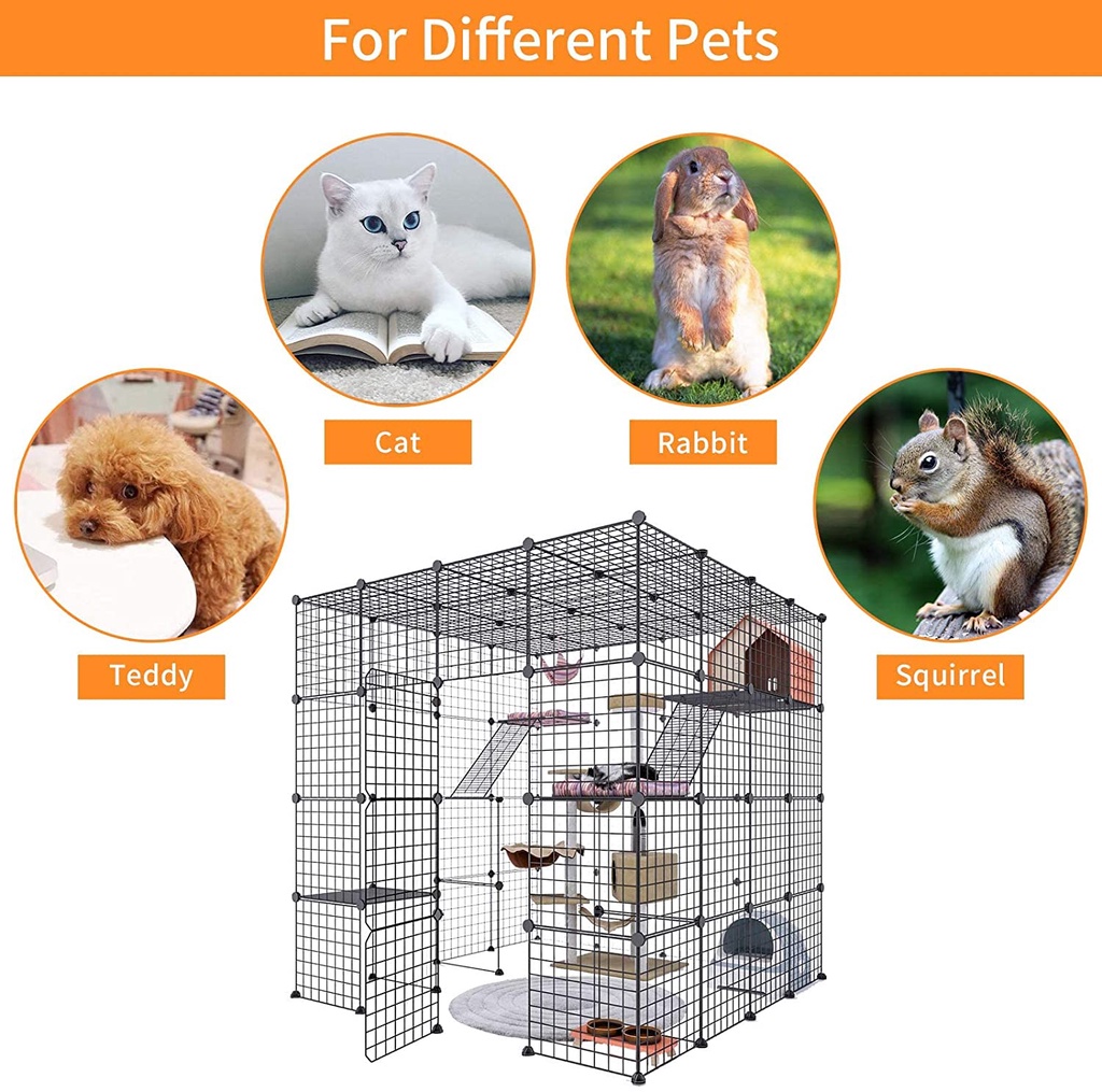 Customize Sangkar Kucing Cubes Steel Wire Cat Cage Rest Play House with ...