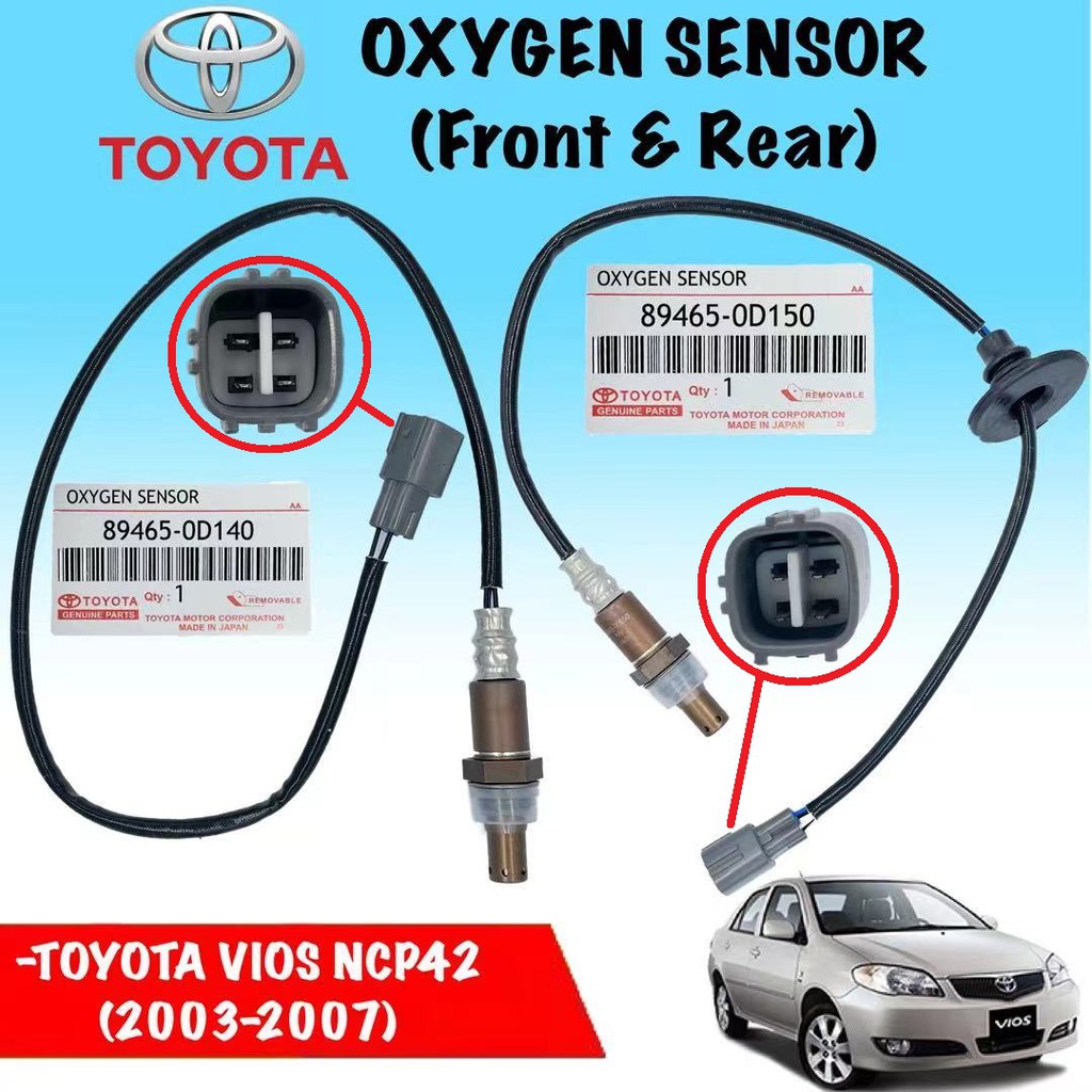 OXYGEN O2 SENSOR ORIGINAL DENSO - TOYOTA YARIS VIOS NCP42 (2003-2007 ...