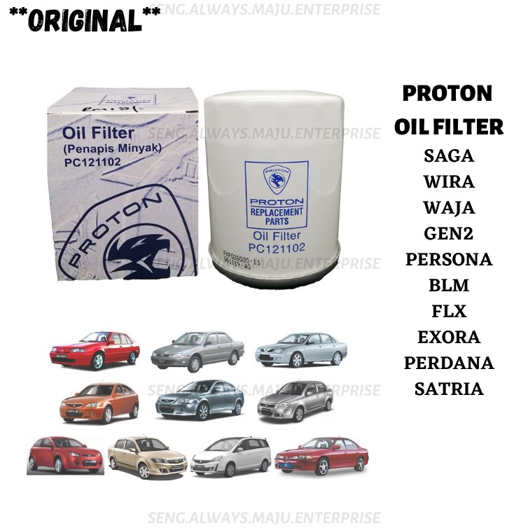 ORIGINAL PROTON Oil Filter Wira, Saga, BLM, FLX, Exora, Gen2, Persona ...