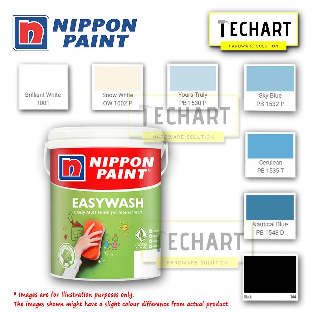 Nippon Paint Easy Wash 1L Top Coat Environmental Friendly Painting ...