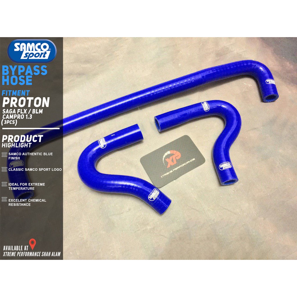 SILICONE BYPASS KIT HOSE PROTON CAMPRO 1.3 SAGA BLM FLX SAMCO BLUE ...