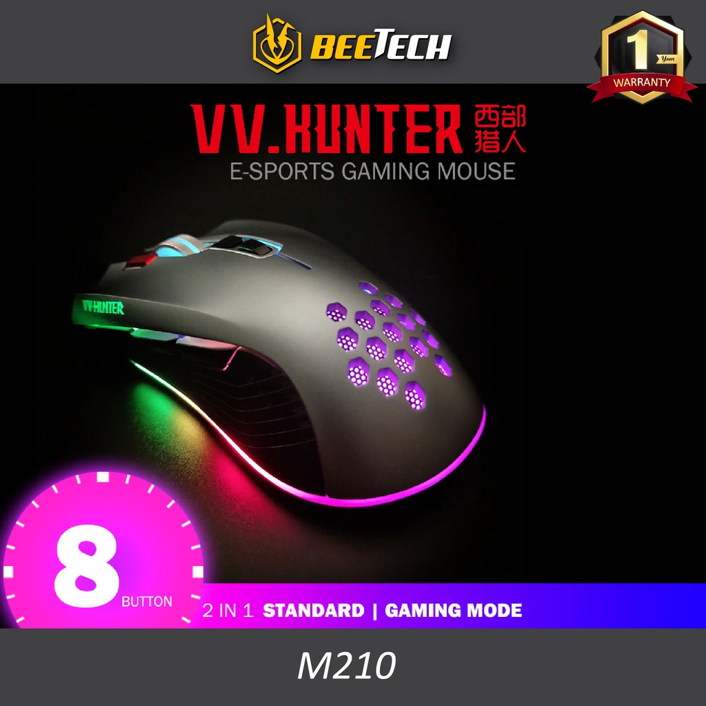VV.HUNTER M210 E-Sports Gaming Mouse | Shopee Malaysia