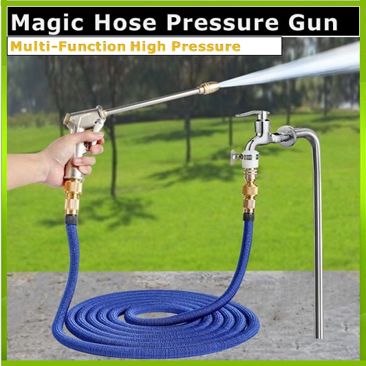Magic Hose Pipe High Pressure Car Wash Water Spray Gun Set Expandable ...