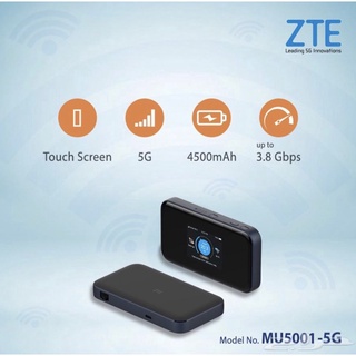 5G MIFI Portable Hotspot ZTE MU5002 (5G 3.8 Gbps 32WIFI Share 4500mAH ...