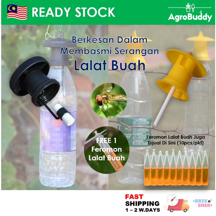 AgroBuddy Penutup Botol Perangkap Lalat Buah Feromon | Fruit Fly Trap ...