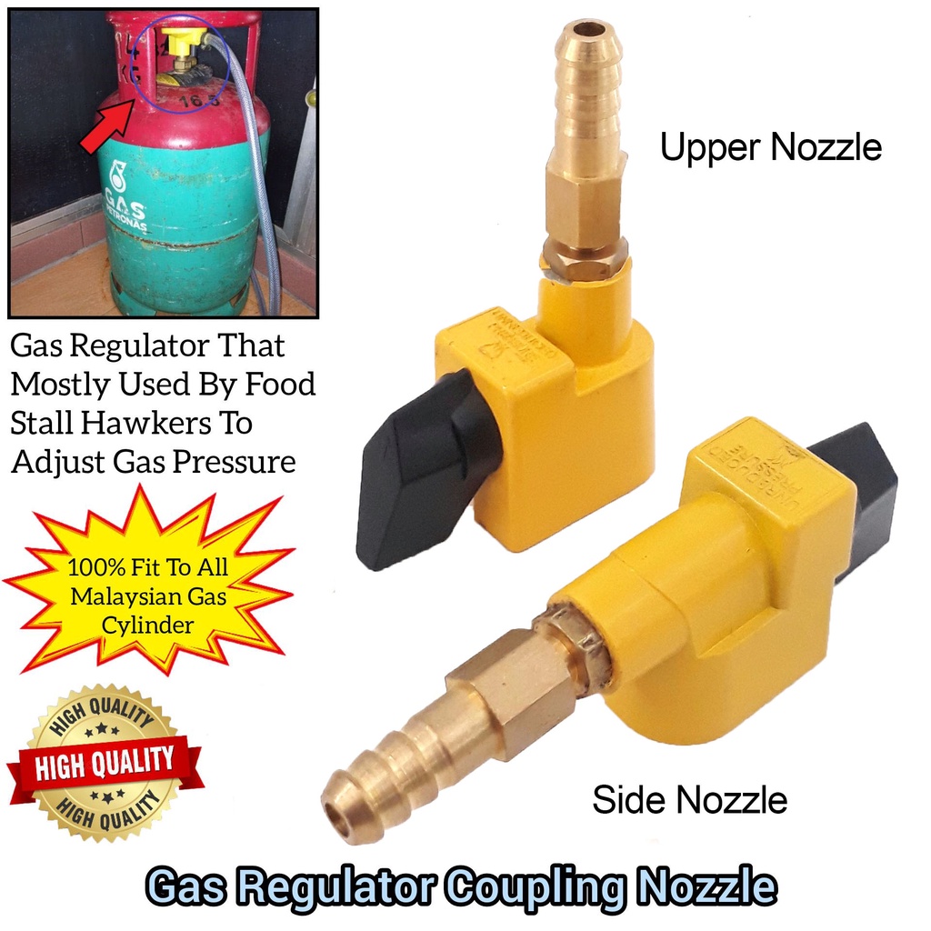 Side or Up Way Gas Regulator Coupling Nozzle For Welding | Shopee Malaysia