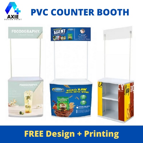 PVC Counter Booth / Promotion Counter Booth + Printing (FREE Design ...