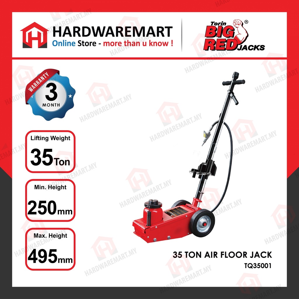 BIGRED 35 TON Heavy Duty Hybrid Lift Hydraulic Air Floor Jack Garage ...