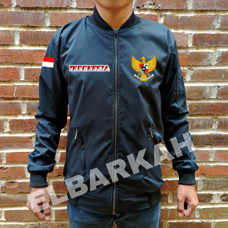 Garuda INDONESIA LOGO bomber JACKET bomber JACKET CAN BE CUSTOM YOUR ...