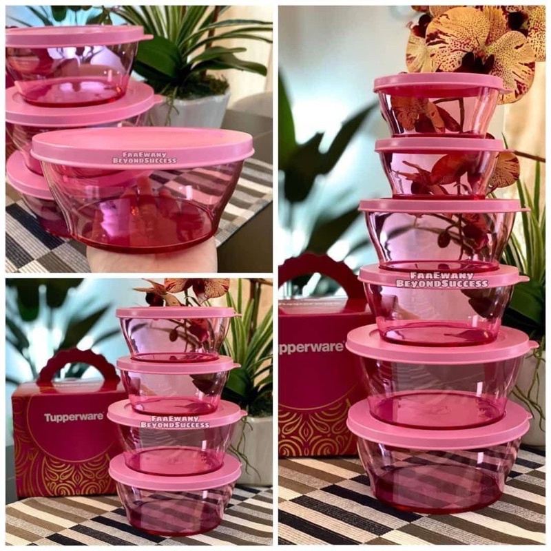 CLEAR BOWL GIFT SET 💯 TUPPERWARE | Shopee Malaysia